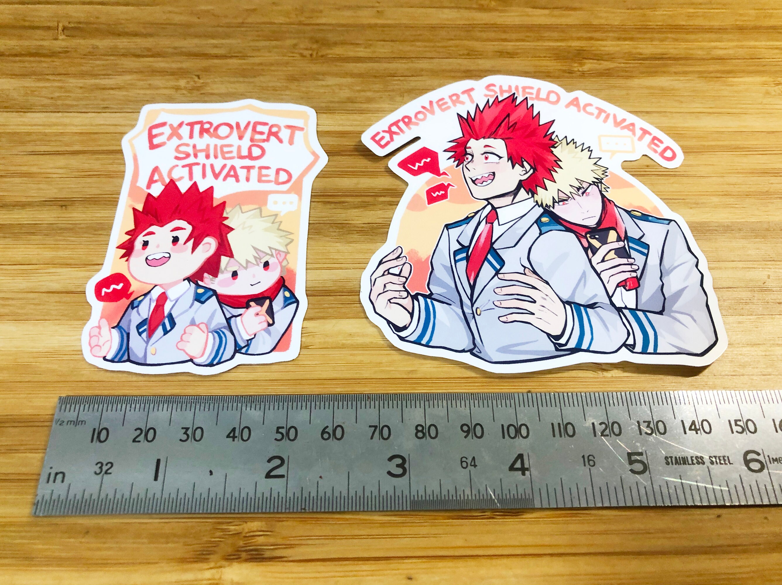 Stickers 3 X 2 Introvert / Extrovert Chibis - Etsy