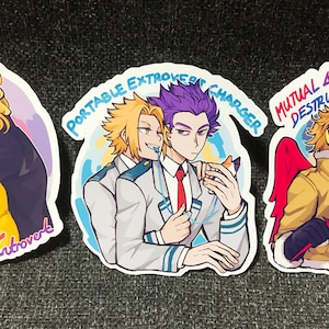 Stickers | 3.8" X 3.8" | Introvert / Extrovert Series - Etsy