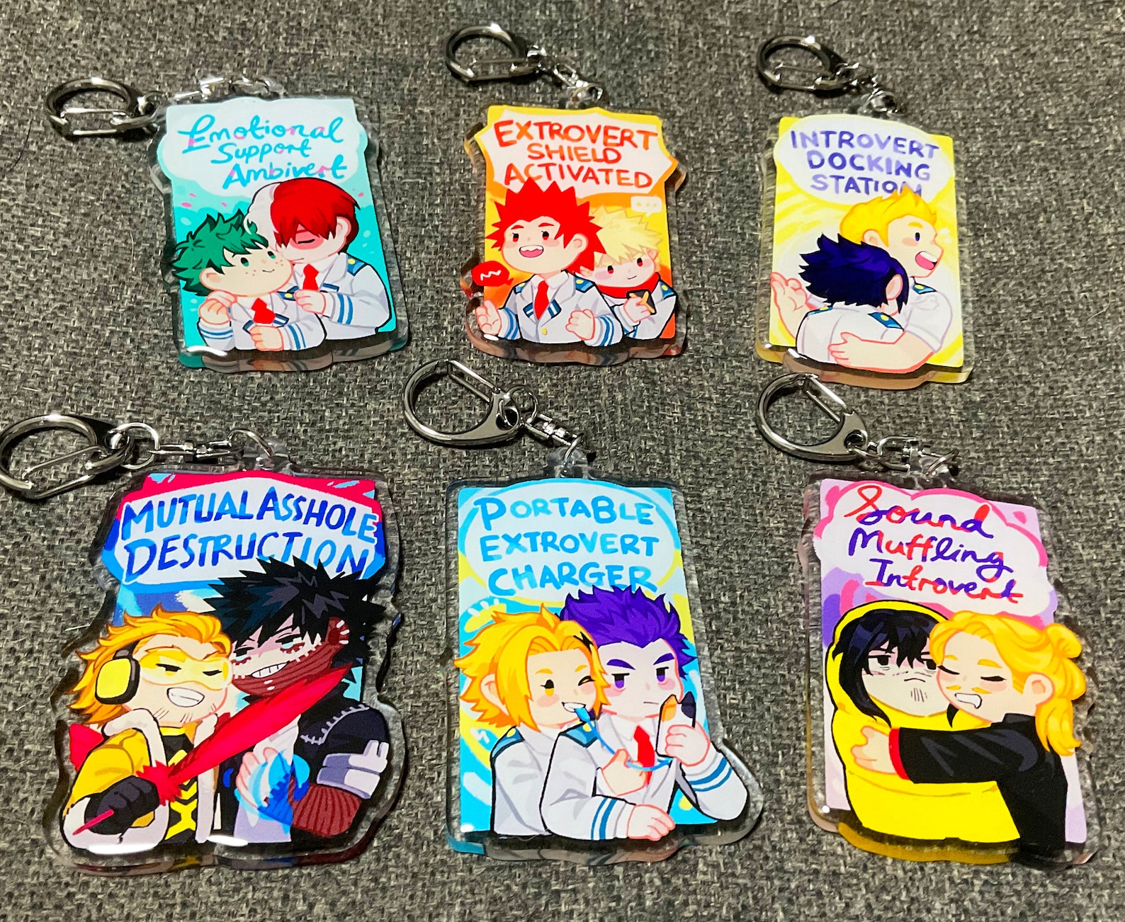 Charms 3 X 2 Introvert / Extrovert Chibis - Etsy