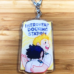 Charms | 3" X 2" | Introvert / Extrovert Chibis - Etsy