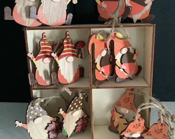 Handmade Wooden Gonks Gnome Carved Fairy Garden Natural Wood - Etsy