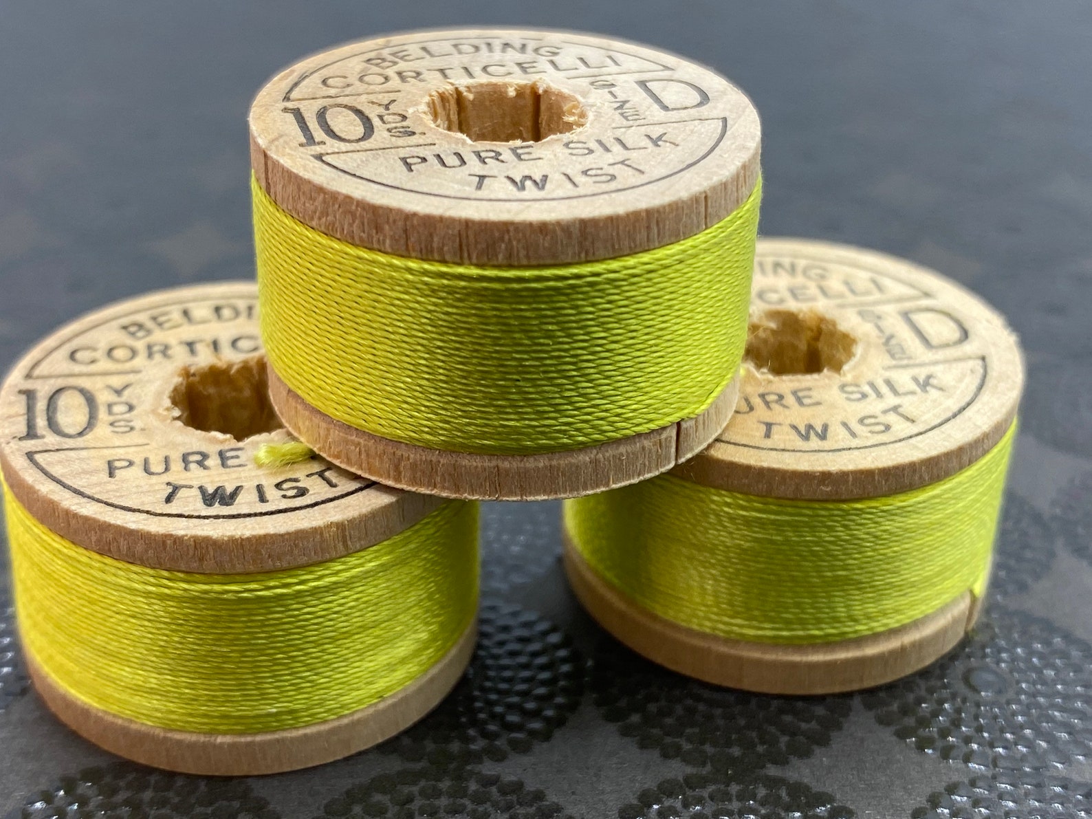 Vintage Pure Silk Twist Buttonhole Thread 3 Spools of | Etsy