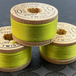 Vintage Pure Silk Twist Buttonhole Thread 3 Spools of | Etsy