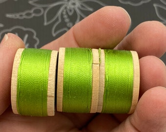 Vintage Pure Silk Twist Buttonhole Thread 3 Spools of | Etsy