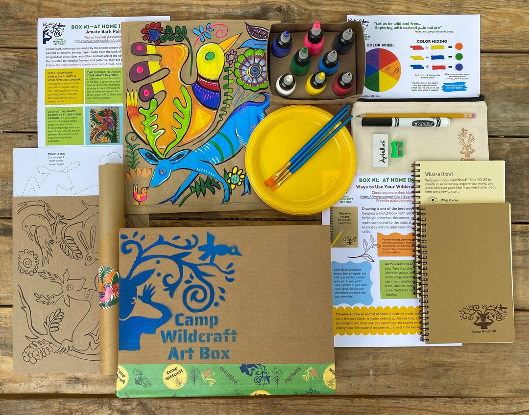 Camp Wildcraft Art Box: at Home in the Wildamate Painting & Sketchbook ...
