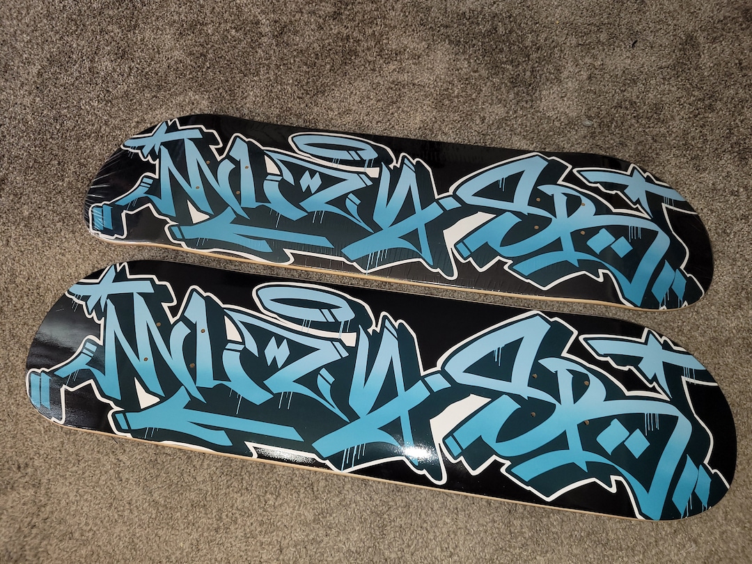 MLZY Graffiti Skateboard Deck - Etsy