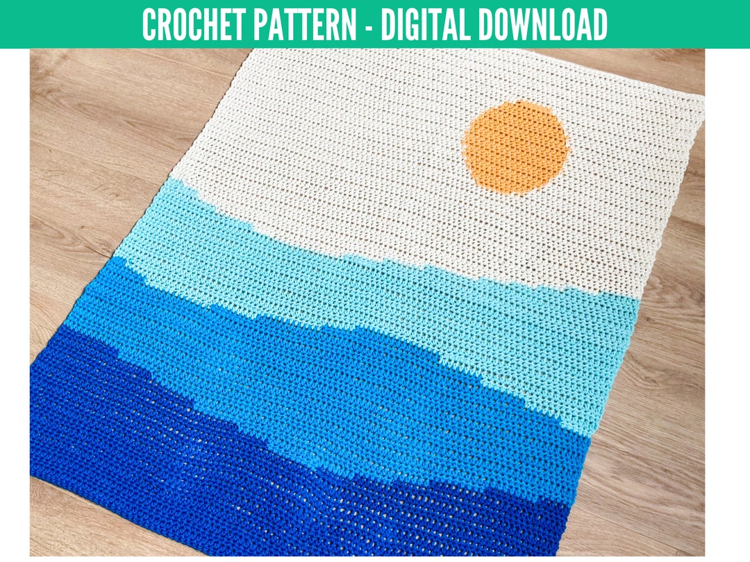 Ocean Waves Baby Blanket Crochet Pattern - Etsy