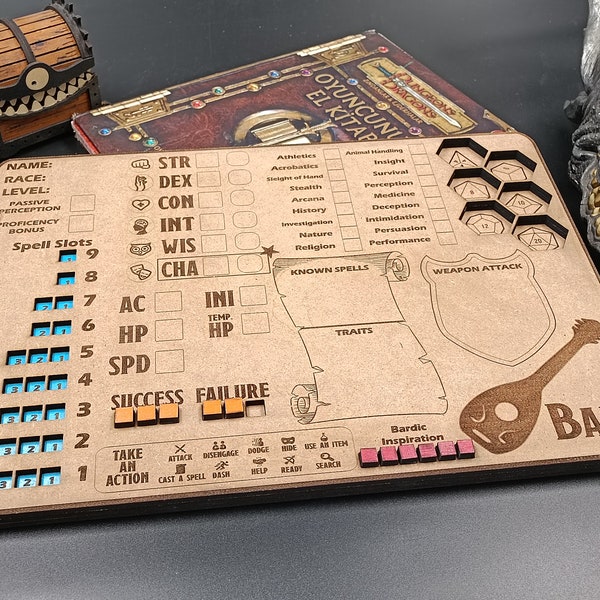 Dnd Bard Character Sheet - Etsy