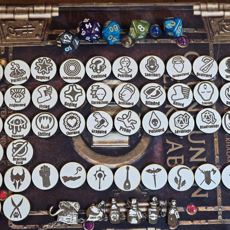 Rpg Miniature Tokens - Etsy