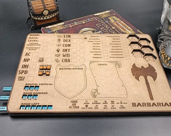 Dnd RANGER Class Character Tracker / Character Sheet, Spell Slots ...