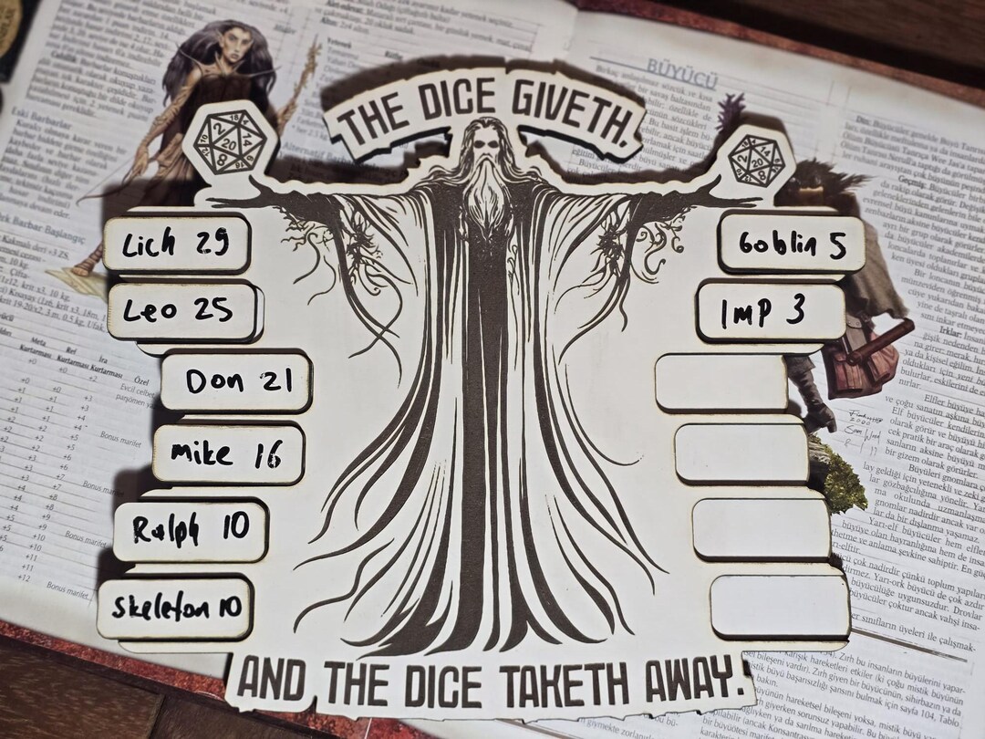 Dnd Initiative Tracker - Dungeons and Dragons - DM Essential Board ...