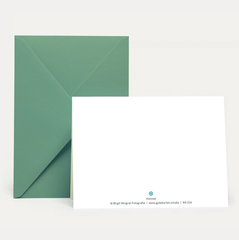Sky, Condolence Card, Folding Card + Envelope, Greeting Card, Farewell ...