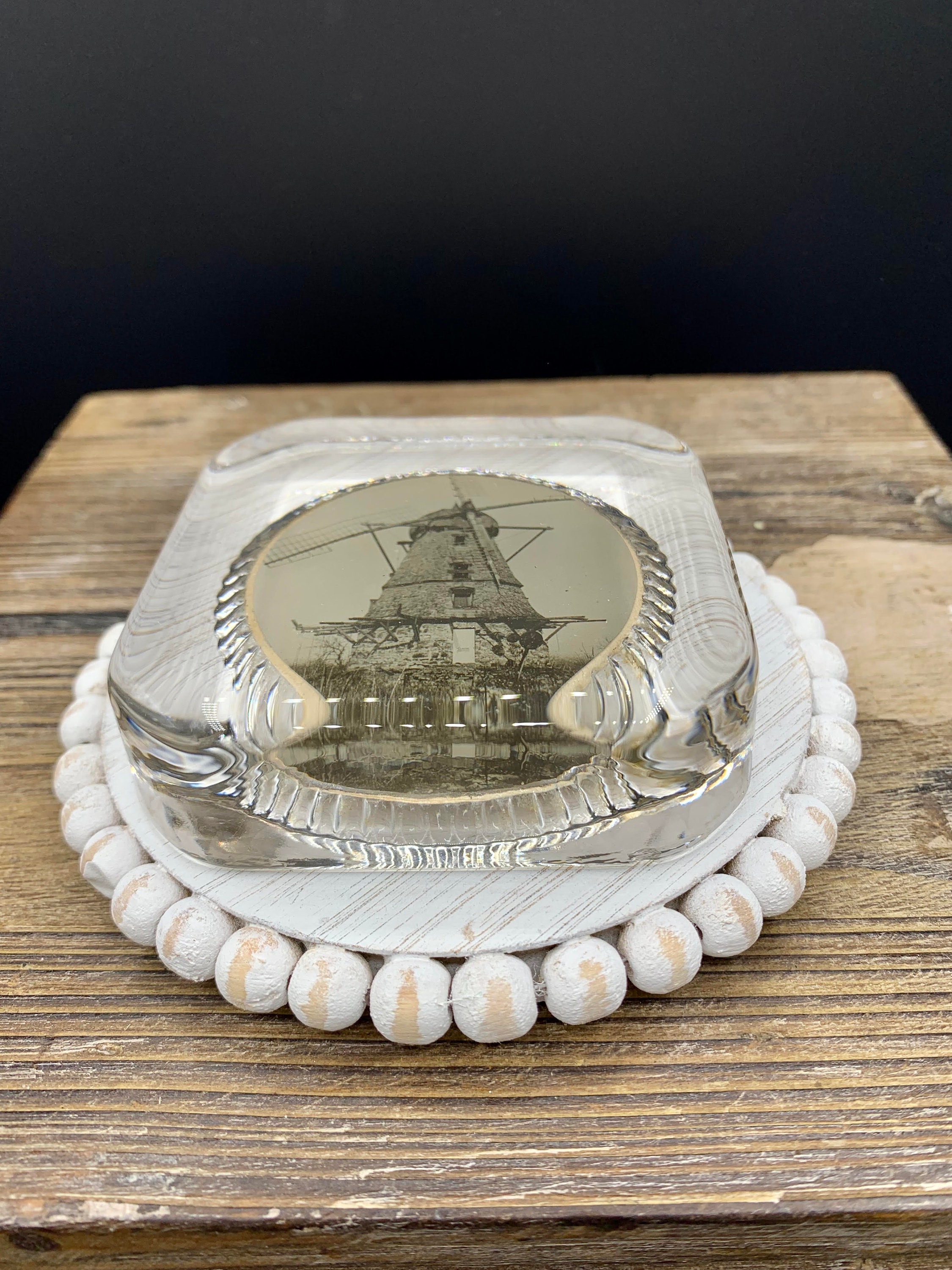 Very Old Dutch Windmill Paperweight, Uniquely Shaped Paperweight With ...