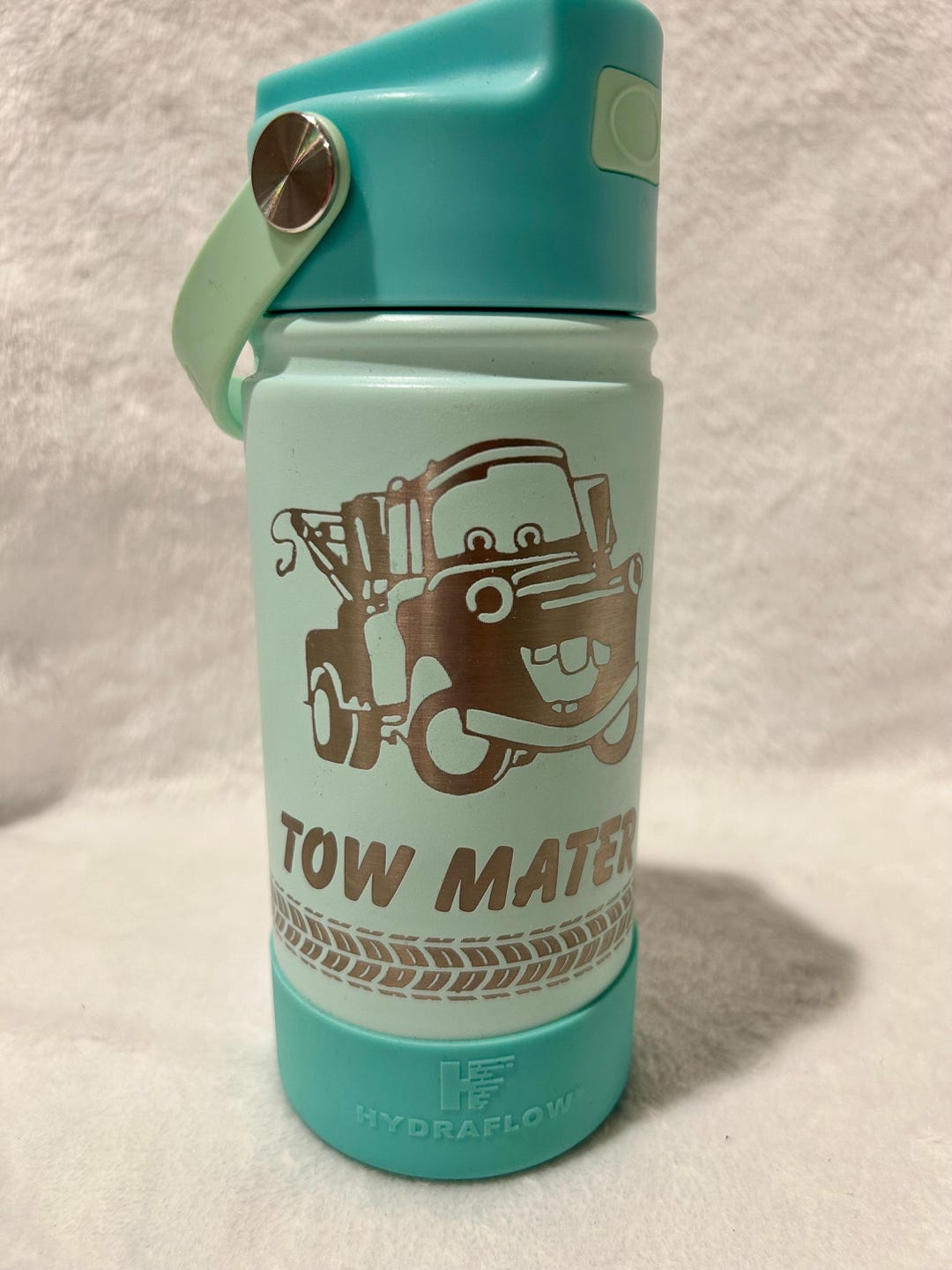 Personalized Tow Mater Kids Water Bottle, Engraved Tumbler, Child's ...