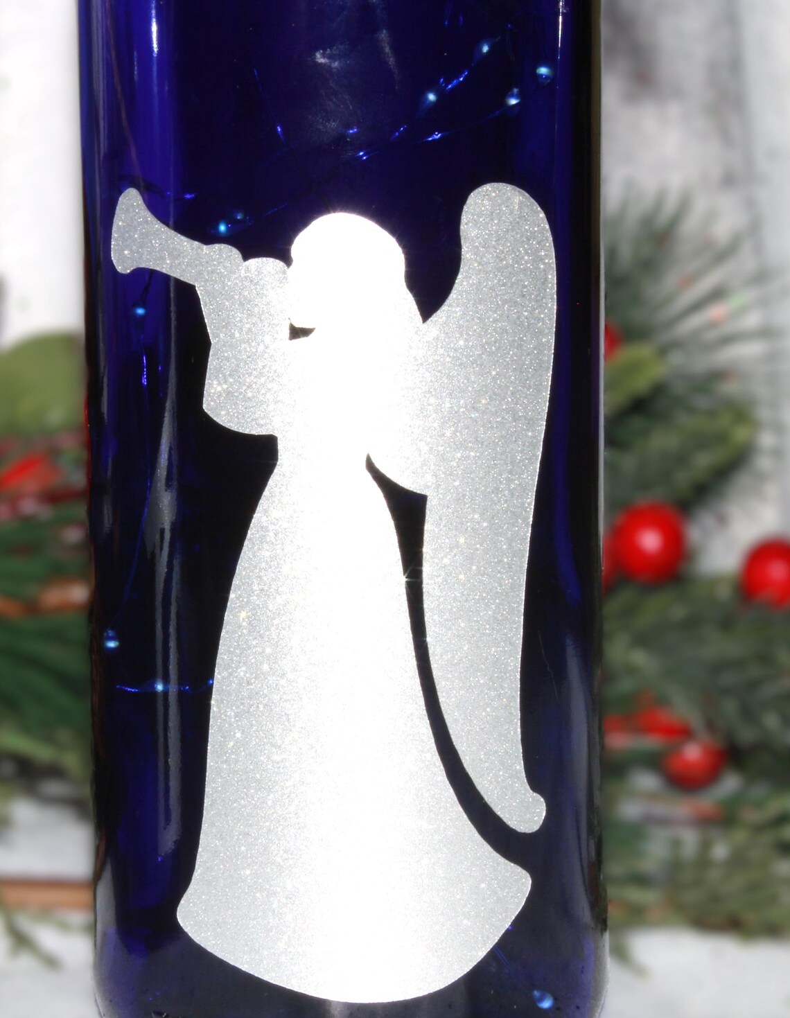 Nativity Scene Lighted Wine Bottle Set - Etsy
