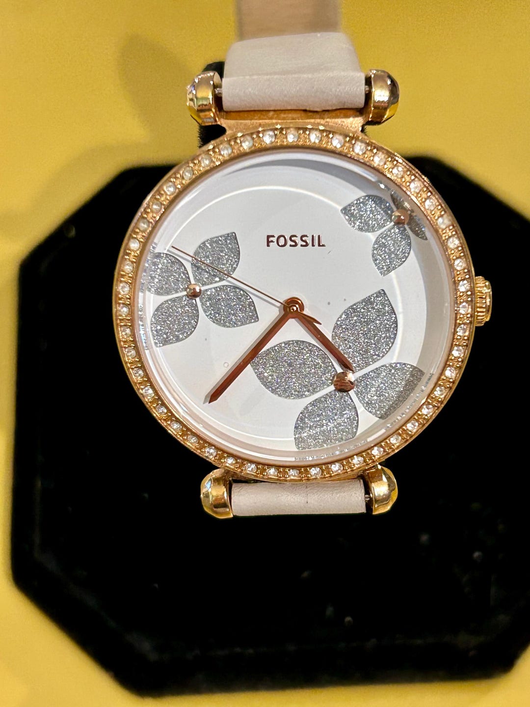 Womens Flower Face Fossil Watch - Etsy