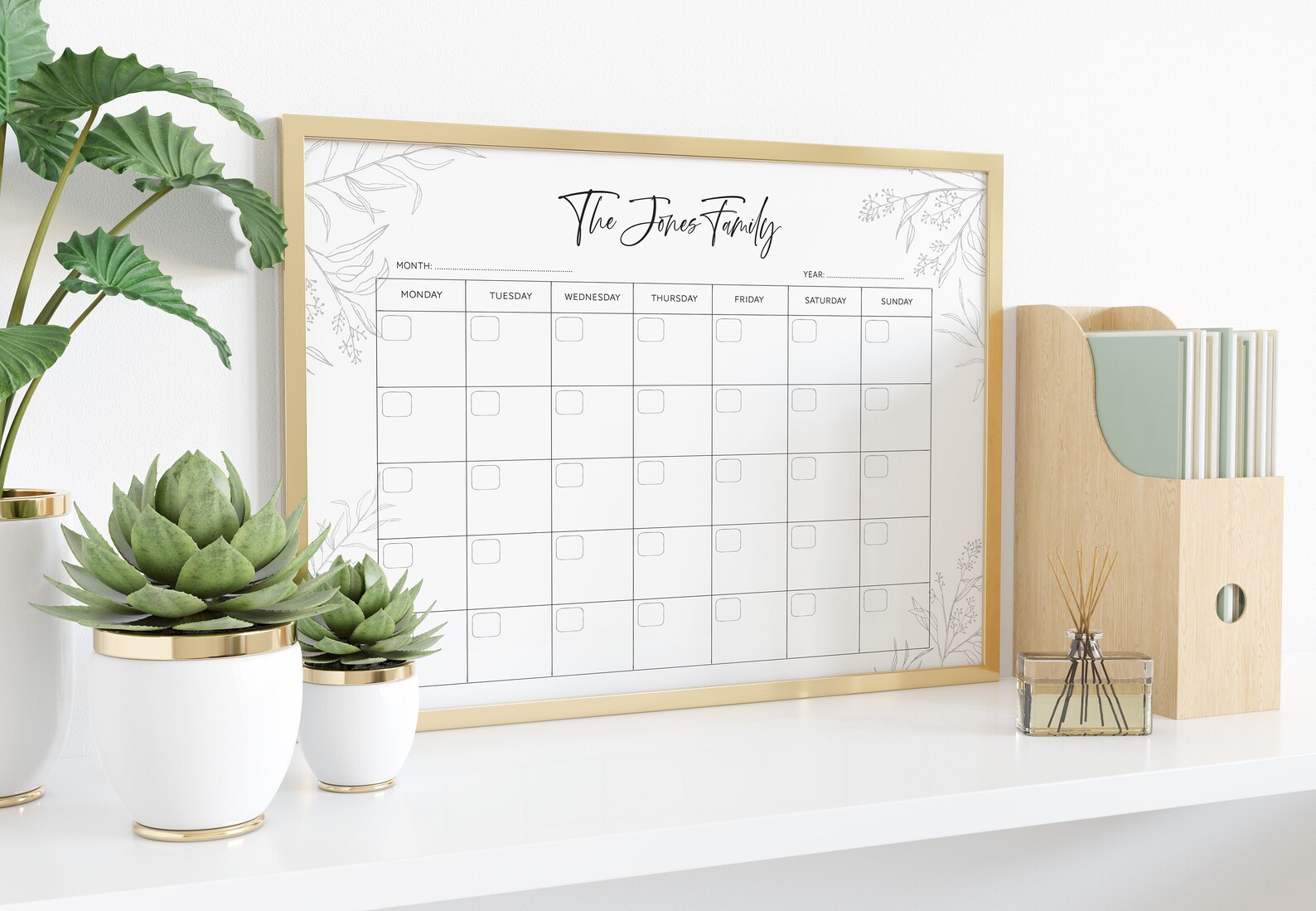 Monthly Planner Poster, to Do List, Wall Planner, Monthly Calendar ...