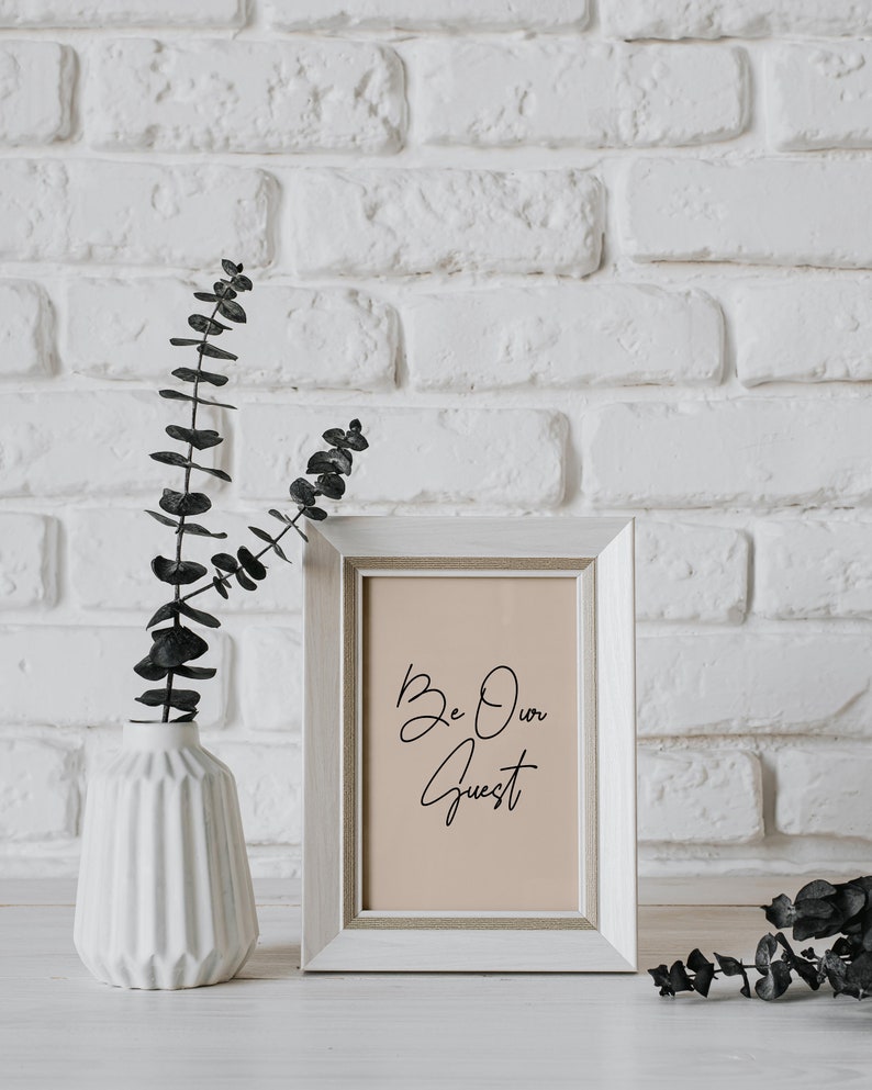 Be Our Guest Print, Guest Room Print, Dining Print, Welcome Wall Art ...