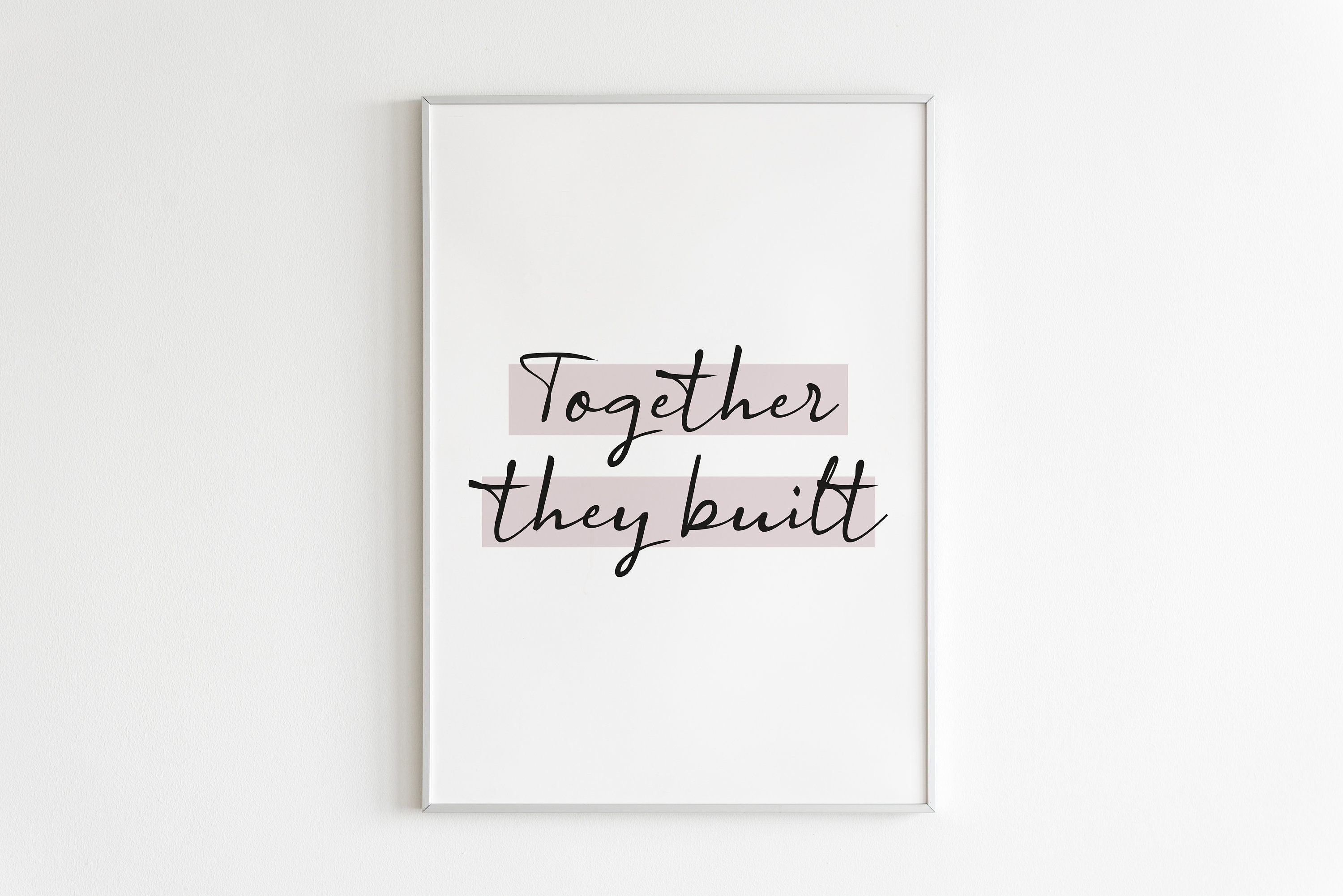 Together They Built a Life They Loved Prints Set of 3 Prints | Etsy UK