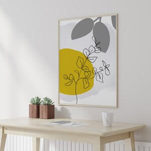 Mustard Wall Art Prints, Set of 3 Prints, Mustard Prints, Mustard Wall ...