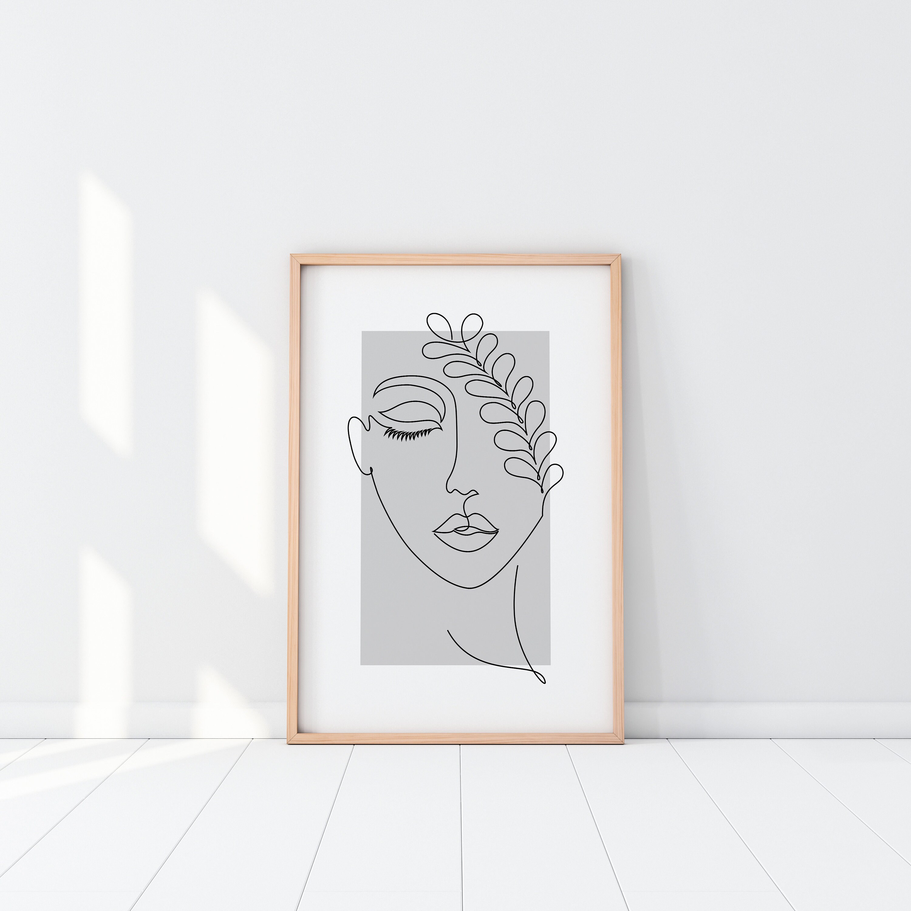 Abstract Woman Line Art Beige Line Art Woman Line Art | Etsy