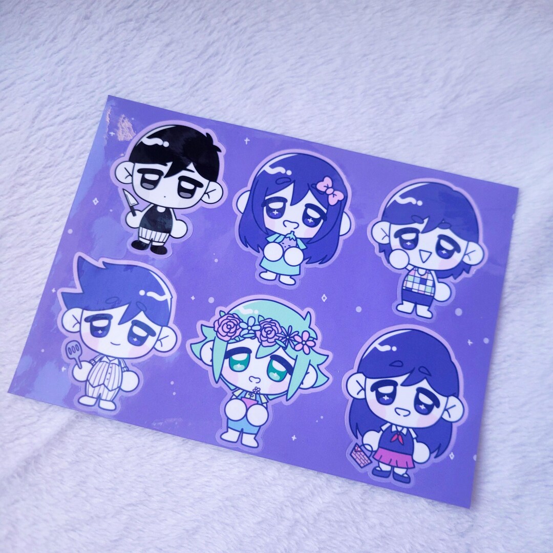 Omori Vinyl Sticker Sheet | 5pcs - Etsy