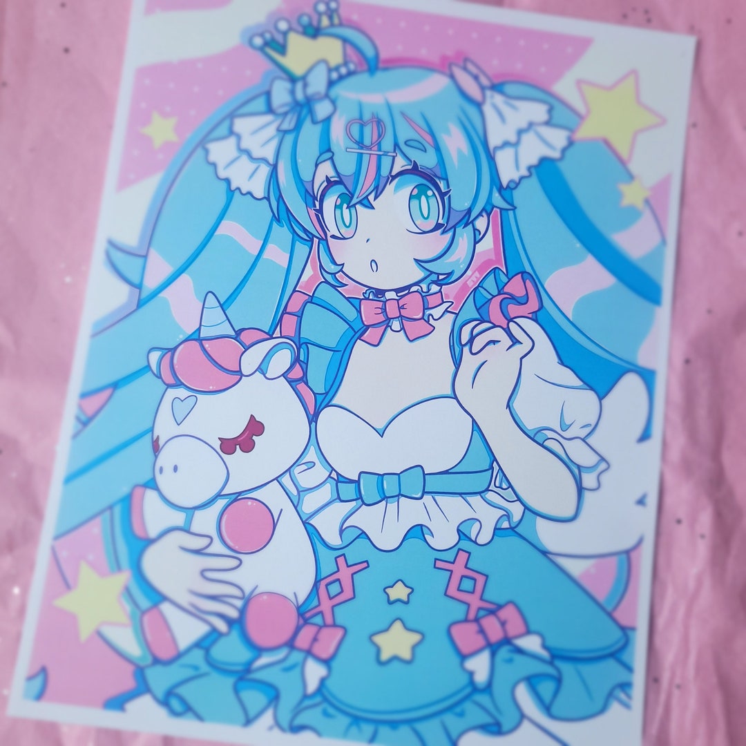 Yumekawa Princess Miku Print - Etsy