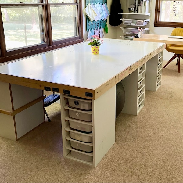 Craft Table With Storage - Etsy