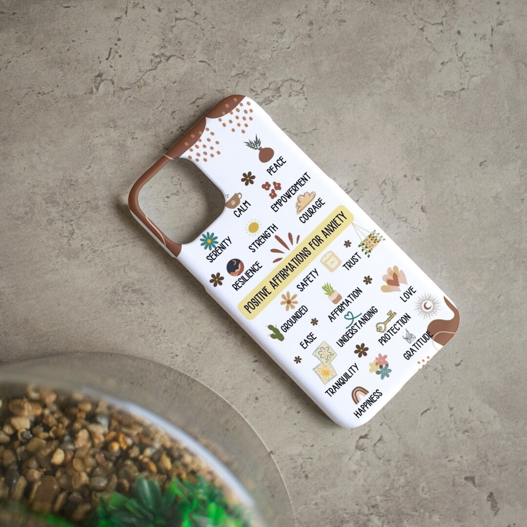 Positive Affirmation for Anxiety Aesthetic Phone Cases Trendy Phone ...
