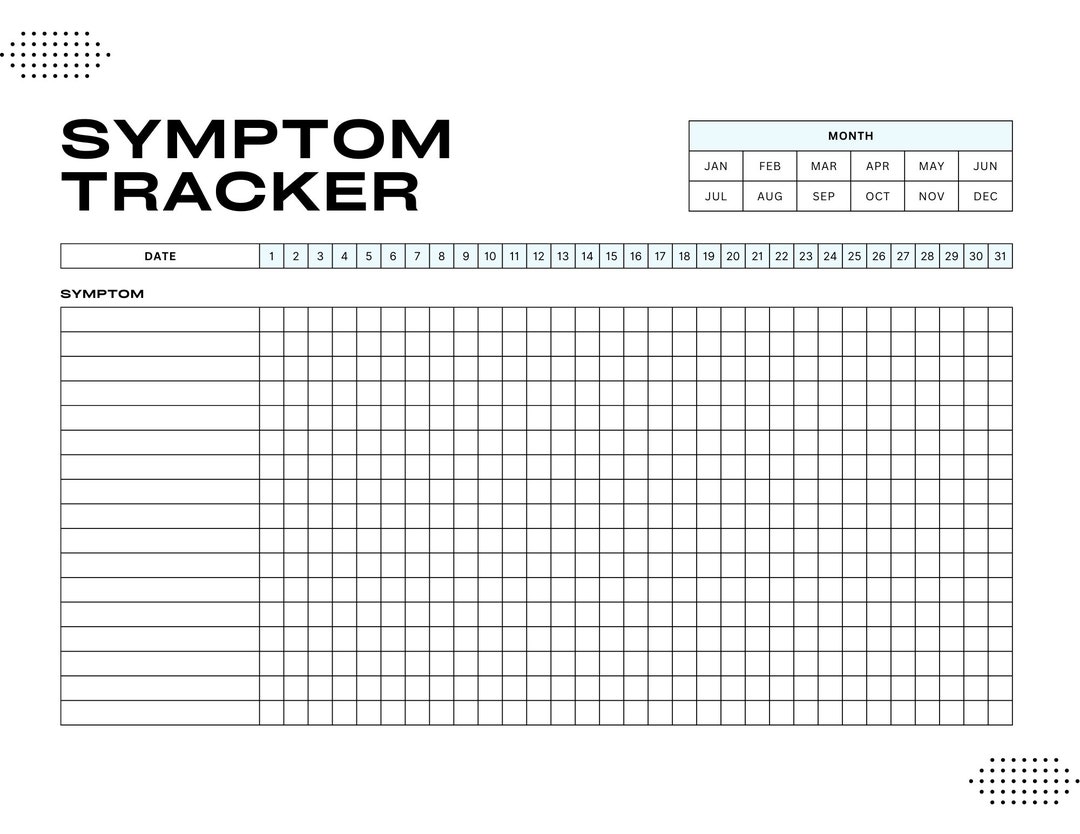 Symptom Tracker - Etsy