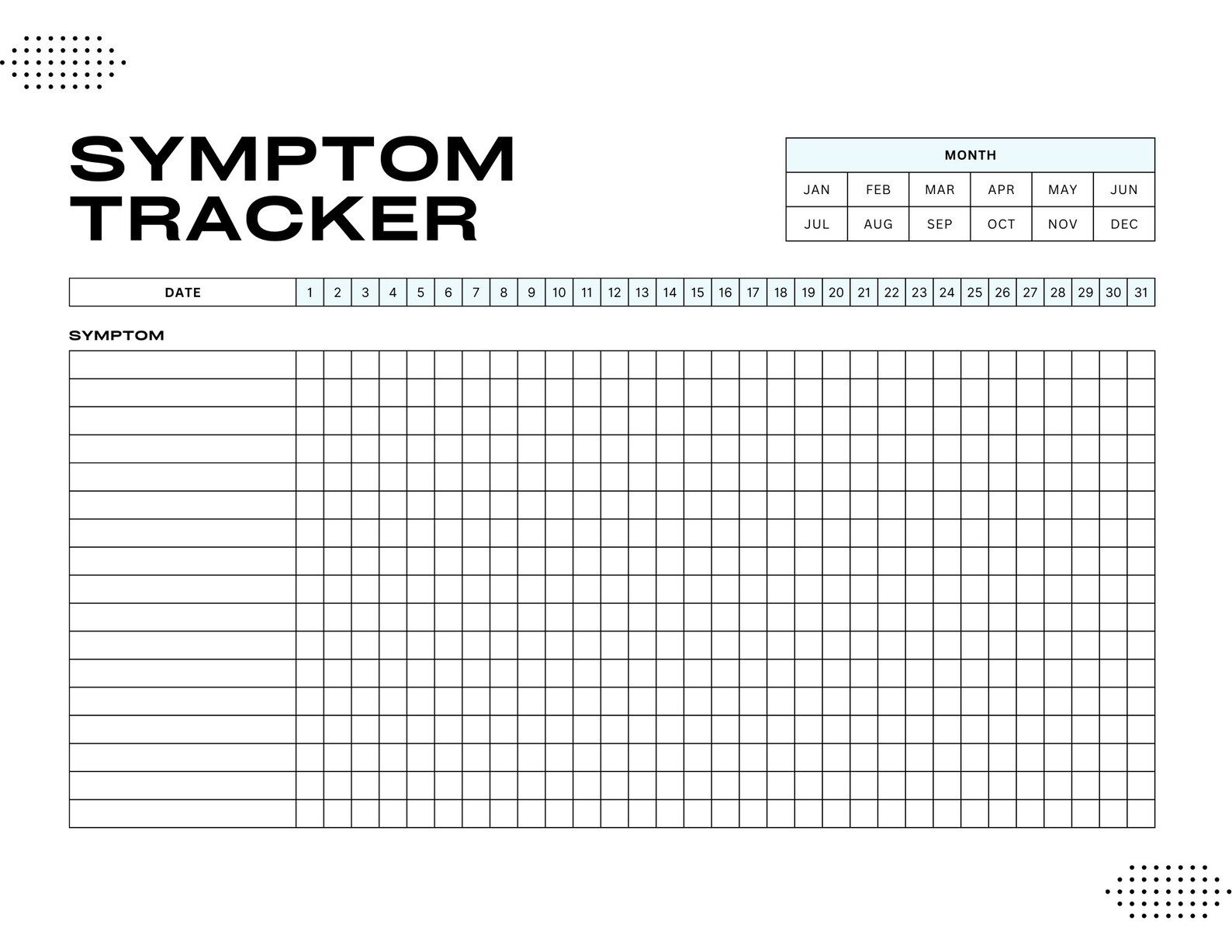 Symptom Tracker - Etsy