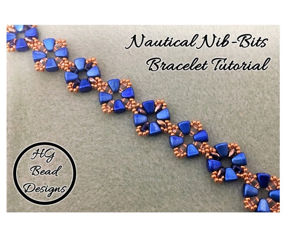 Nib Bit Beaded Bracelet Pattern Tutorial | Etsy