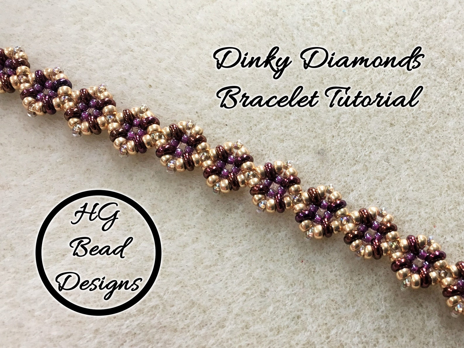 Demi Round Dinky Diamonds Bracelet Beading Pattern Tutorial - Etsy
