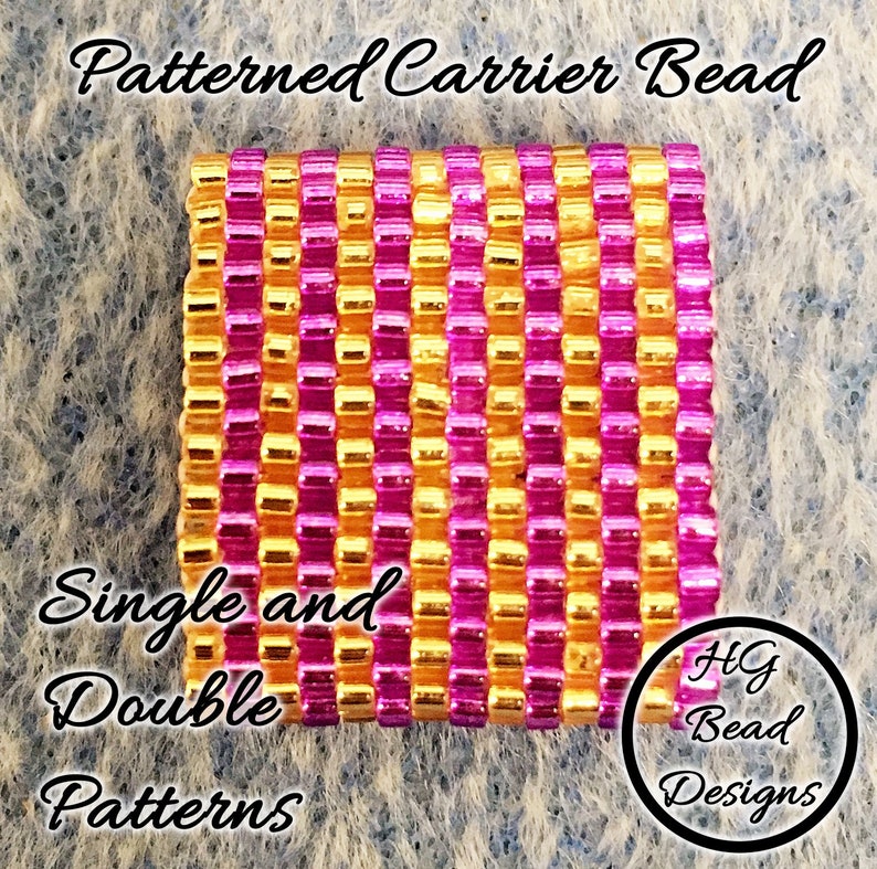 Beaded Carrier Bead Pattern Tutorial 3 Styles - Etsy
