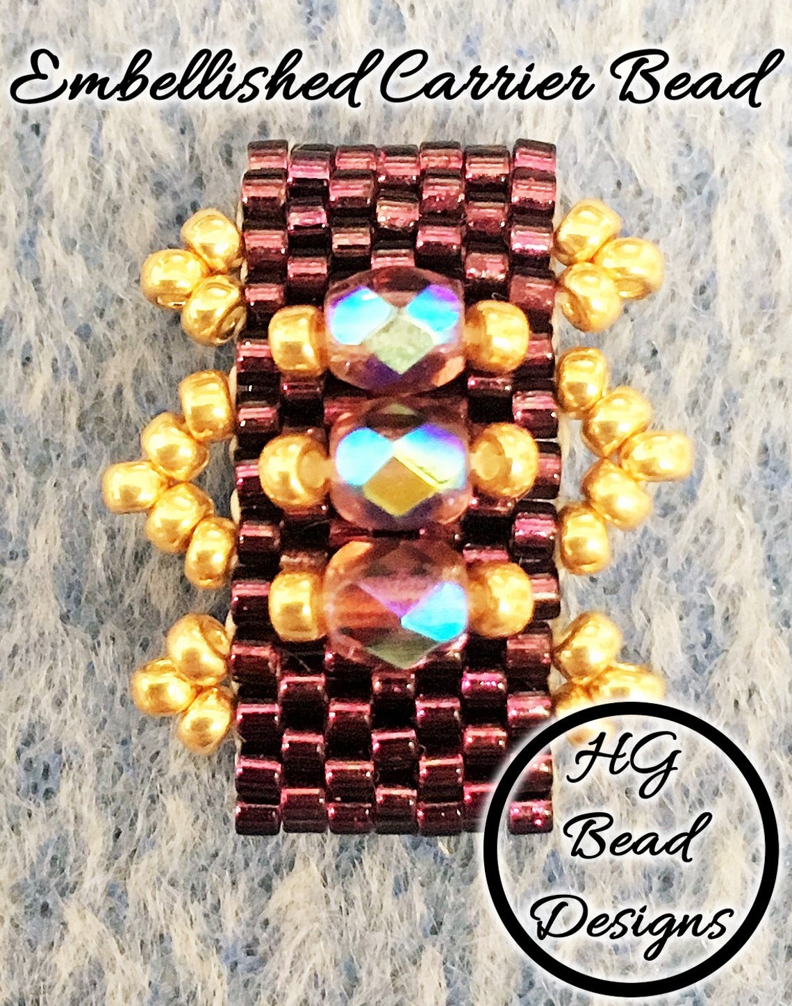 Beaded Carrier Bead Pattern Tutorial 3 Styles - Etsy
