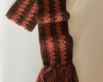 Two Color Scarf | Etsy