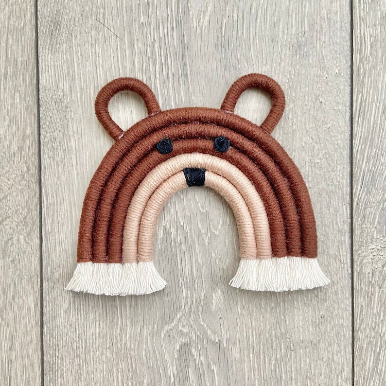 Bear Nursery Decor / Animal Nursery Decor / Bear Macrame - Etsy