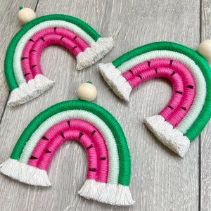 Watermelon Decor / Macrame Watermelon Wall Hanging / Watermelon Hanging ...