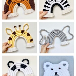 Pig Nursery Decor / Pig Gifts / Animal Nursery Decor / Pig Macrame Wall ...