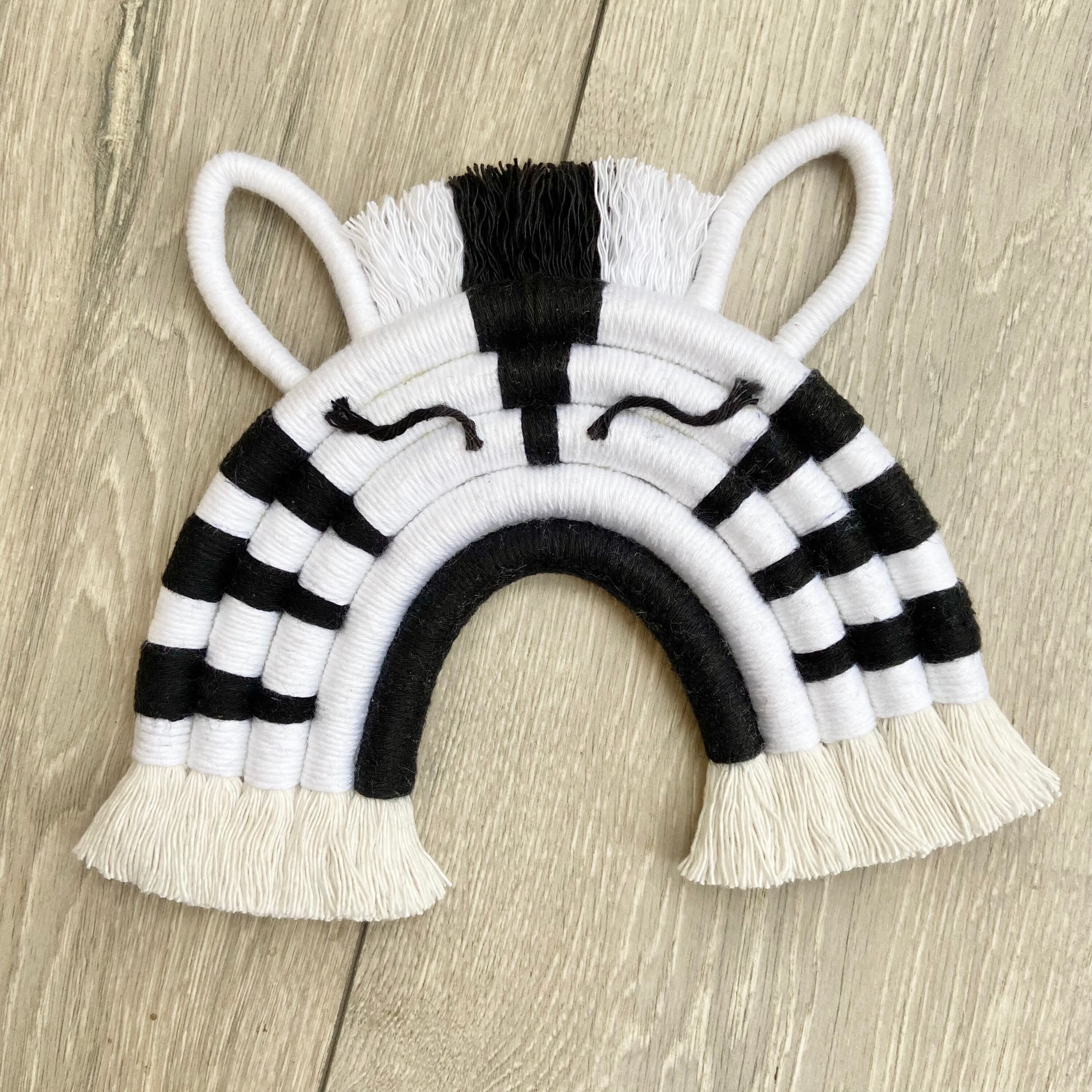 Zebra Macrame Wall Hanging / Zebra Nursery Decor / Animal - Etsy UK