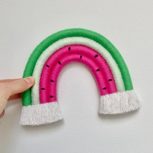Watermelon Decor / Macrame Watermelon Wall Hanging / Watermelon Hanging ...