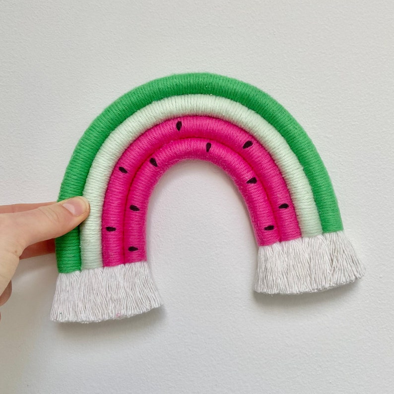 Watermelon Decor / Macrame Watermelon Wall Hanging / Watermelon Hanging ...