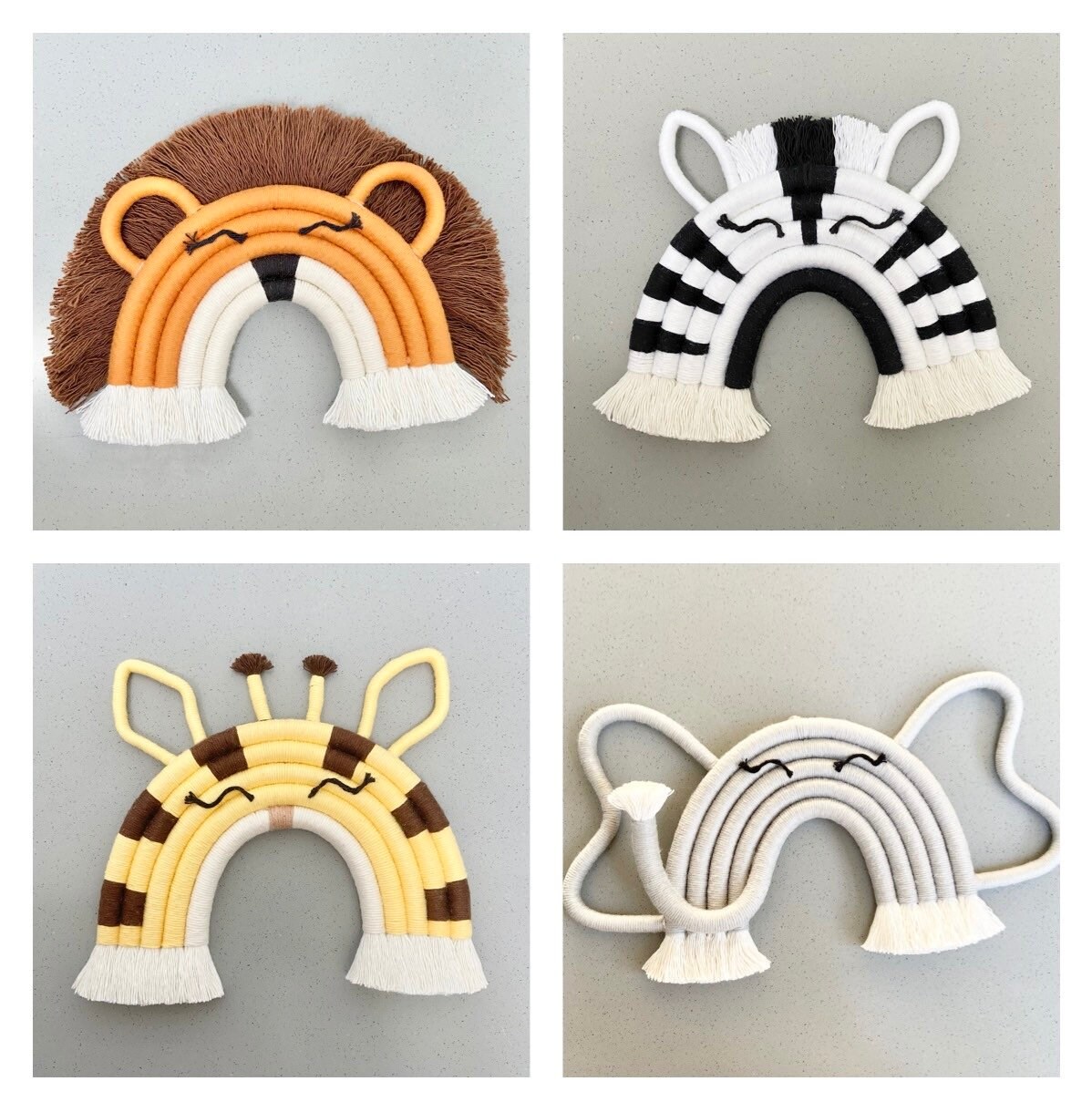 Zebra Macrame Wall Hanging / Zebra Nursery Decor / Animal - Etsy UK