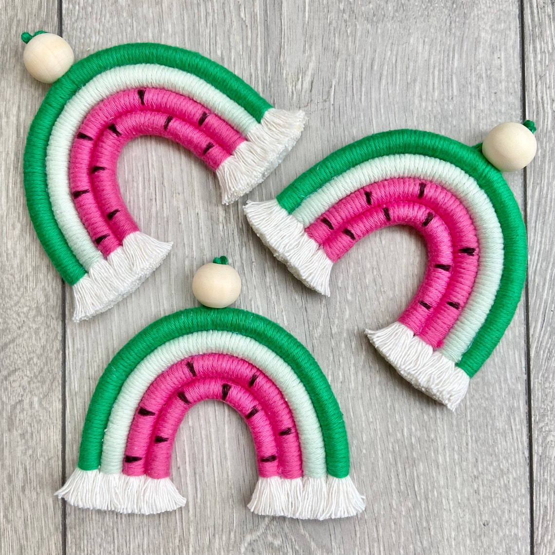 Watermelon Decor / Macrame Watermelon Wall Hanging / Watermelon Hanging ...