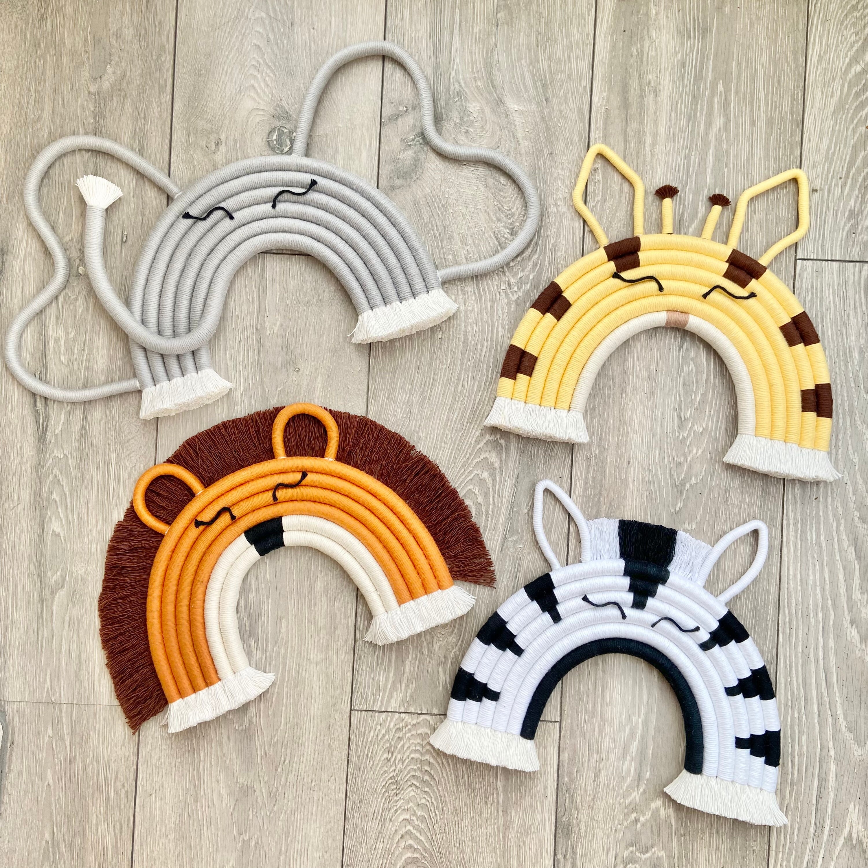 Zebra Macrame Wall Hanging / Zebra Nursery Decor / Animal - Etsy UK