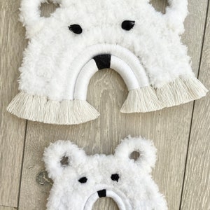 Bear Nursery Decor / Animal Nursery Decor / Bear Macrame - Etsy