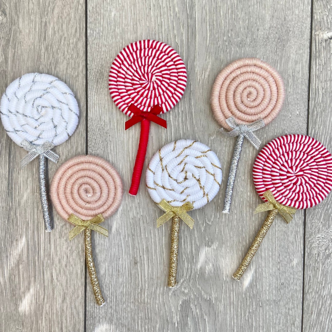 Christmas Lolly Pop Tree Decorations / Candy Canes / Christmas Tree ...