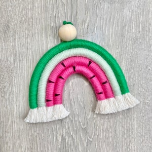 Watermelon Decor / Macrame Watermelon Wall Hanging / Watermelon Hanging ...