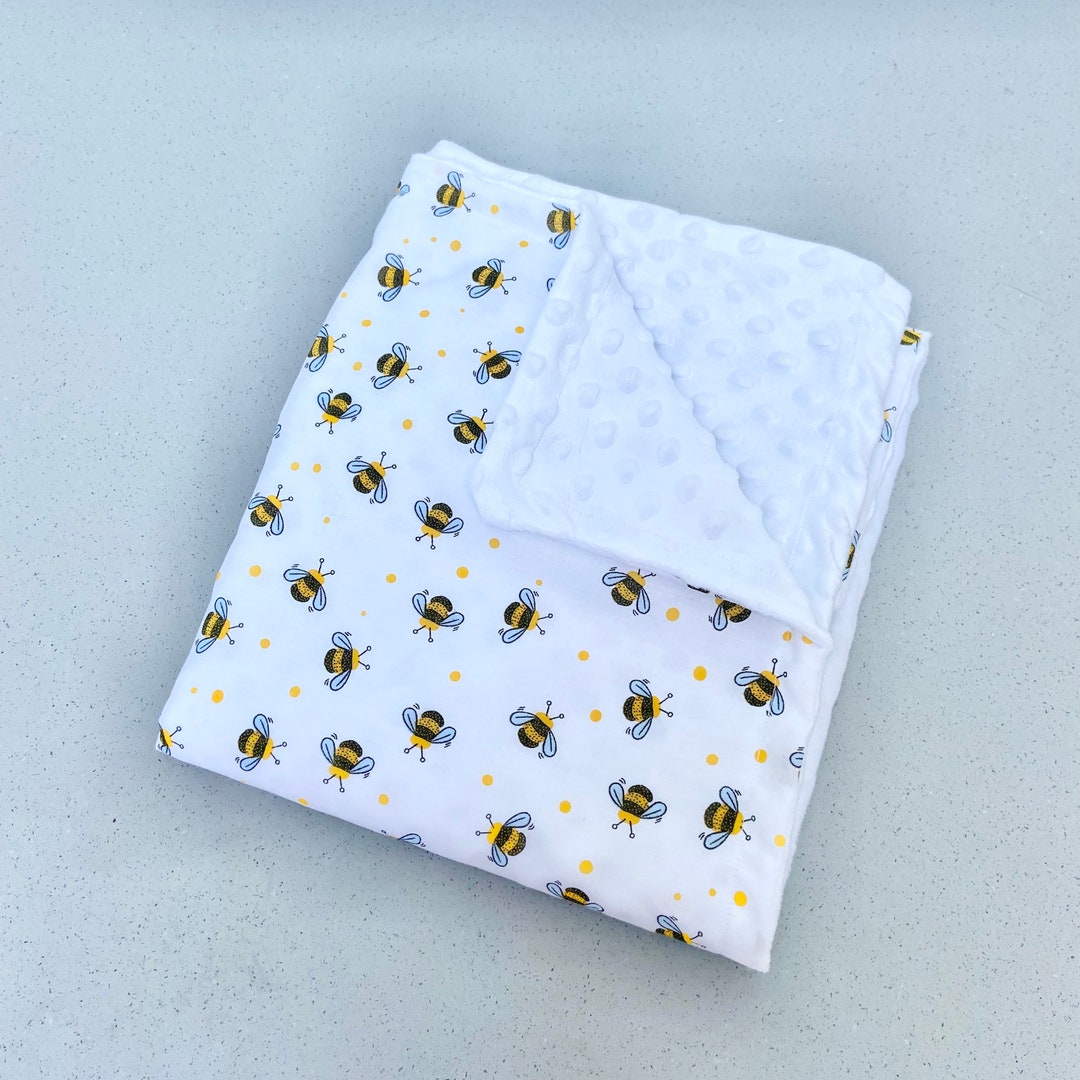 Baby Bee Blanket / Nursery Cot Blanket / Bumblebee Blanket / Baby ...