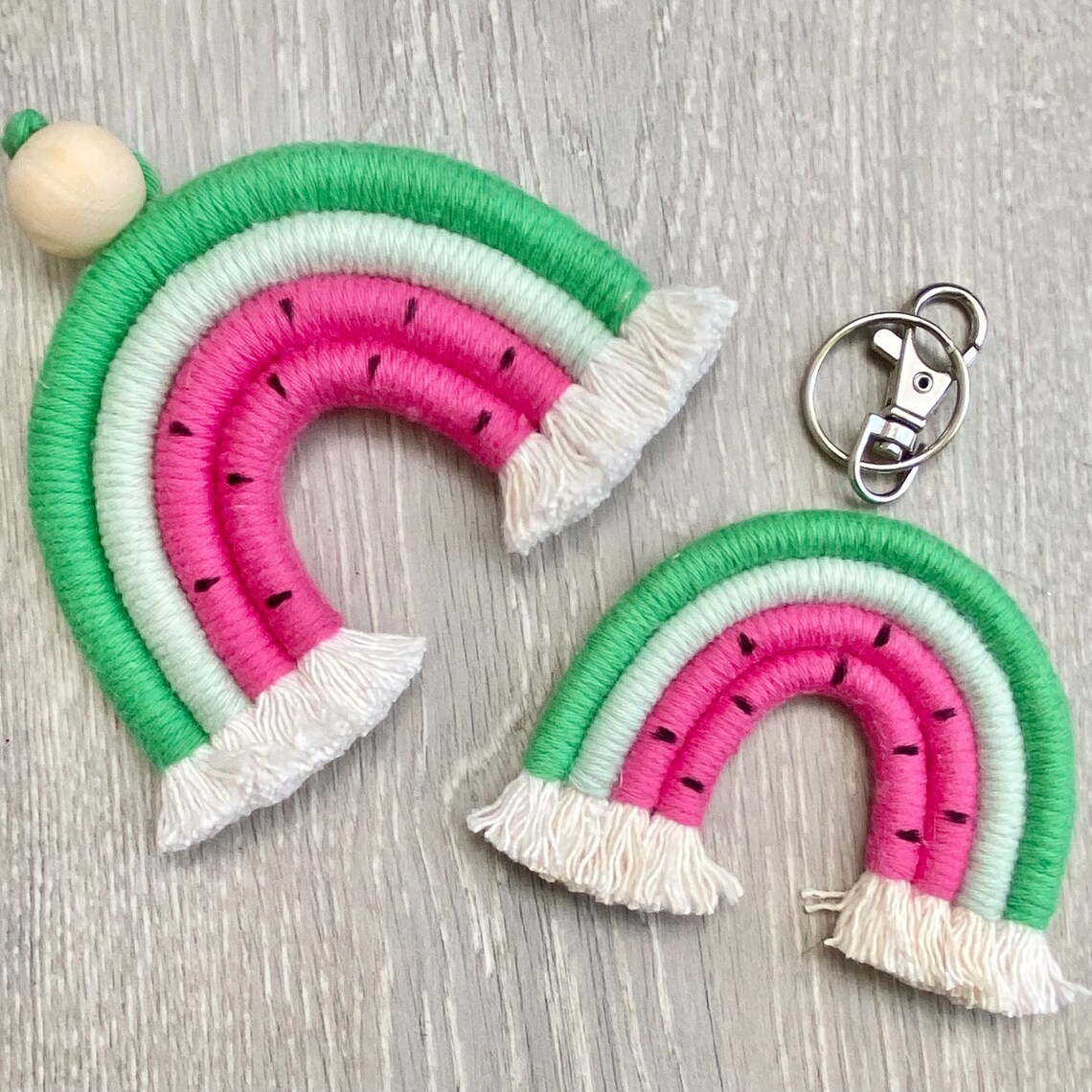 Watermelon Decor / Macrame Watermelon Wall Hanging / Watermelon Hanging ...